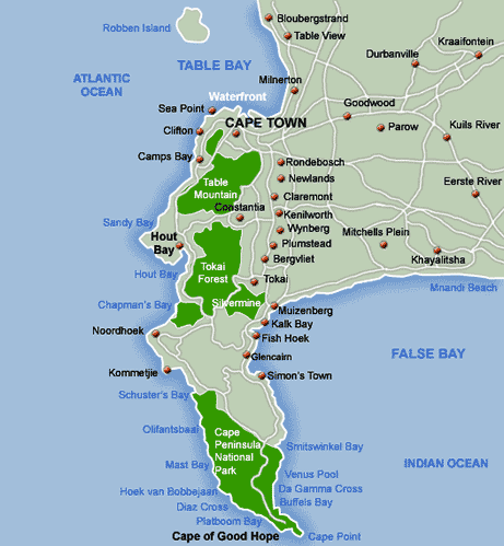 cape-peninsula-map - Troodos House